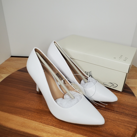 a new day | Shoes | A New Day Heels Womens Jen Pumps White Nwt | Poshmark